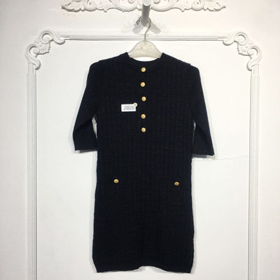 欧系列 8195S167 时尚针织连衣裙品牌女装折扣颦薪