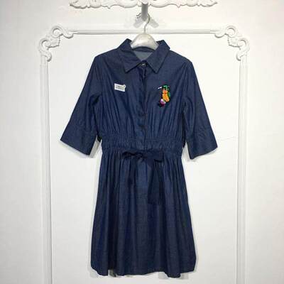 潮系列 8185S031 时尚连衣裙品牌女装折扣颦薪