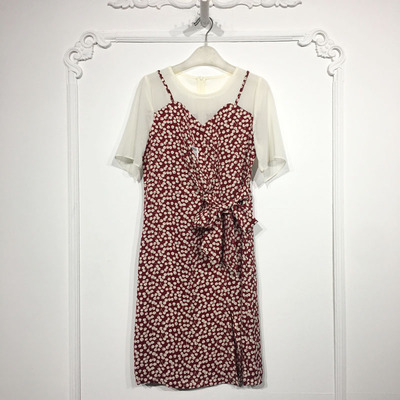 沫H系列 D98358 时尚连衣裙品牌女装折扣馨薪