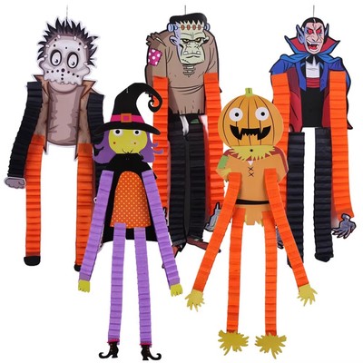 万圣节装扮派对立体骷髅幽灵拉旗