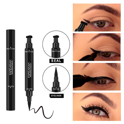 2End1 Liquid Eyeliner Stamp Pencil Black Eye Liner Pen眼线笔