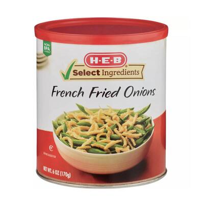 美国直邮HEB French Fried Onions 法式炸洋葱沙拉洋葱碎170g*2罐