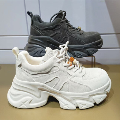 FED商场专柜同款2026春季新款时尚休闲鞋厚底增高女老爹鞋FWG880