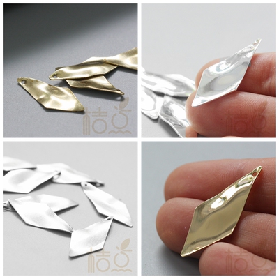 饰品配件黄铜菱形几何图形