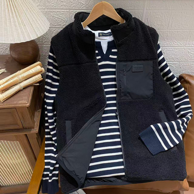 保罗彼得男士双面穿保暖马甲