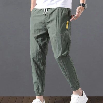 Pants For Men Ice Silk Casual Sports Pants Men's Summer