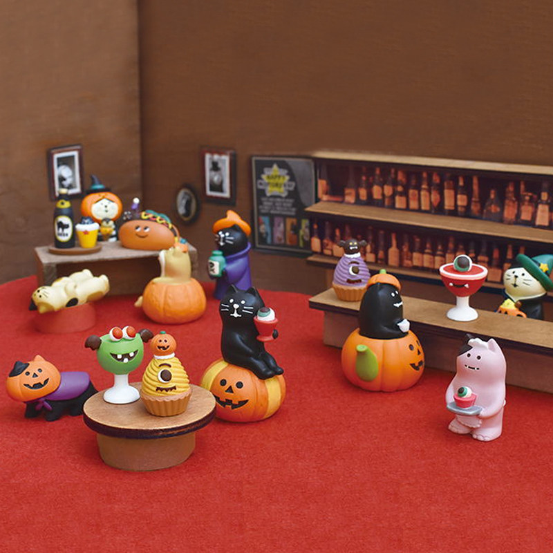 Hamee日本DECOLE万圣节系列可爱搞怪装饰摆件创意小礼物家居饰品_虎窝淘