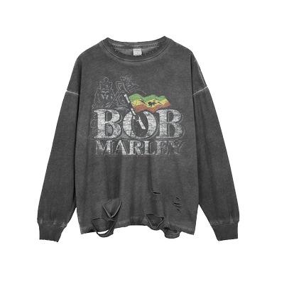 雷鬼鲍勃马利复古灰色高街