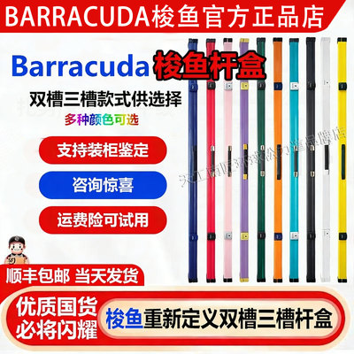 Barracuda梭鱼BC台球杆盒通中式八九8铝合金斯诺克小头黑八双三槽