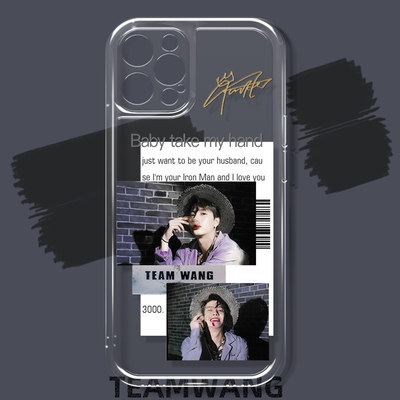 王嘉尔手机壳iPhone13苹果12/11嘎嘎TEAMWANG拼图定制适用vivos12