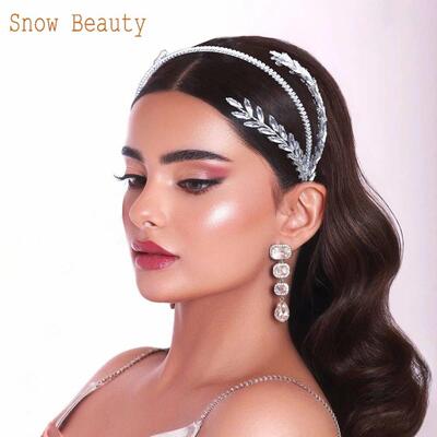 Luxury Rhinestone Wedding Headband Bridal HeadPc Hair Access