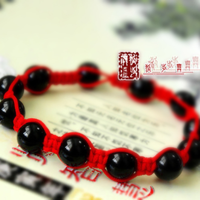 红绳天然玛瑙民族风情侣手链手绳