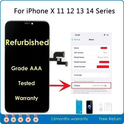 AAA Refurbished Official Screen For iPhone X XR XS 11 12 13