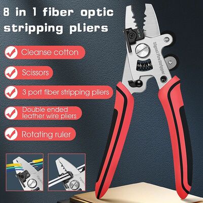 New ZSQ-08 8 in 1 Optical Fiber Stripper Optic Fiber Strippe