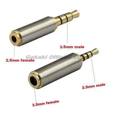 3.5mm to 2.5mm Male to Female Audio Adapter Converter DIY St