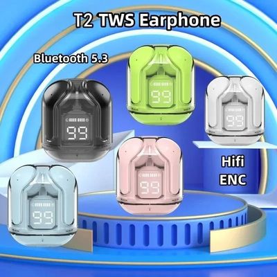 T2 Wireless Mini Earbuds LED Power Digital Display TWS Heads