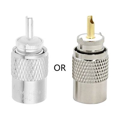 UHF Connectors PL 259 Male Connector to RG8X RG59 RG8 Adapte