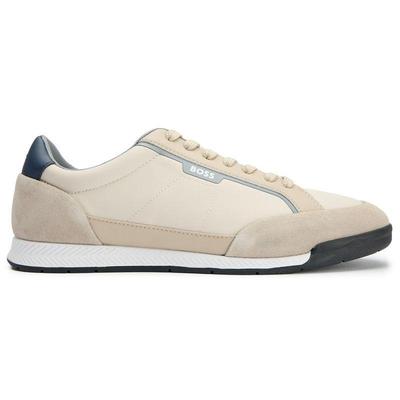 代购Hugo Boss男士Court Trainers透气舒适全天候穿着防滑耐磨