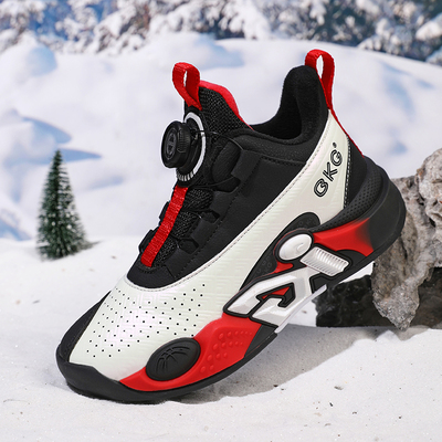 BKG冬款加绒保暖二棉篮球运动鞋