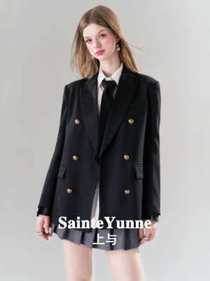 高级感双排扣西装外套