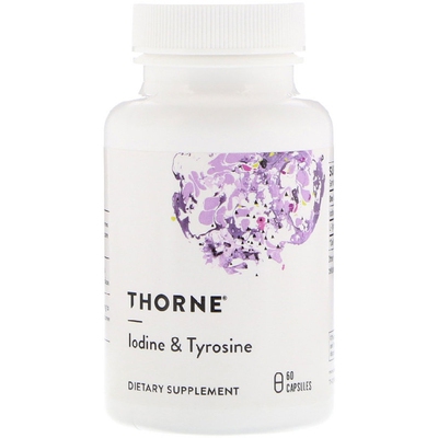 美国品牌Thorne Research 碘/L-酪氨酸 甲状腺保养 60粒