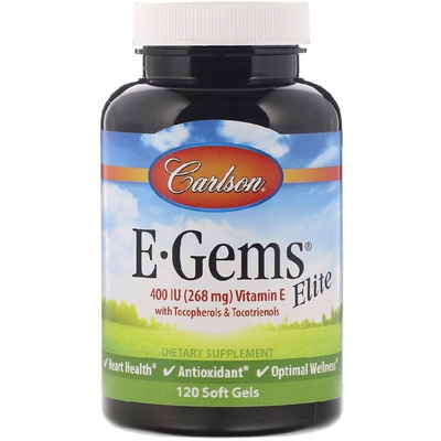 美国品牌Carlson Labs 宝石级Elite 维生素E 400IU(268mg)/120粒