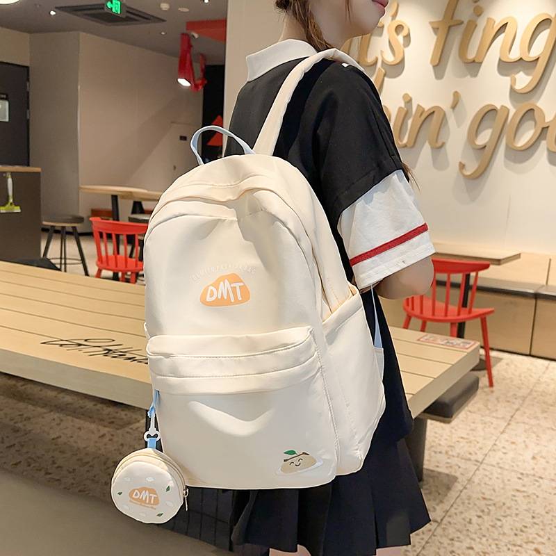 官方正品耐磨学生书包定制logo初高中大学生简约双肩包卡通大容量