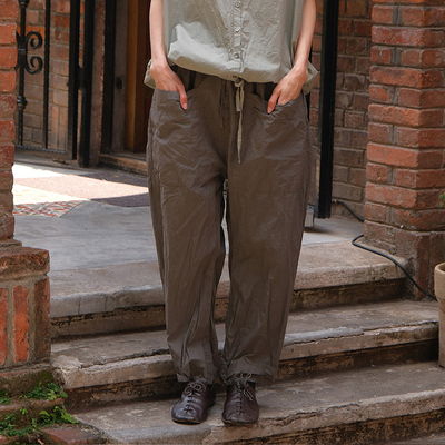 inLESS丨Album di Famiglia BRAGHE TASCHE TC 纯棉口袋长裤