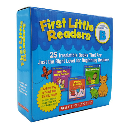 正版 赠CD光盘 进口英文原版绘本First Little Readers Guided Reading Level B学乐Scholastic 英语绘本 幼儿童课外读物