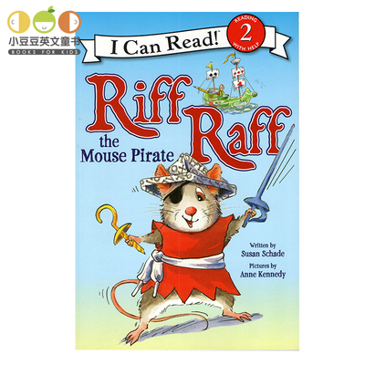 正版现货 英文原版绘本Riff Raff the Mouse Pirate老鼠海盗平装4-8岁i can read 2阶 幼儿童原版书 故事书 icanread英语绘本