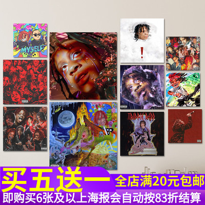 TrippieRedd专辑海报嘻哈贴纸画