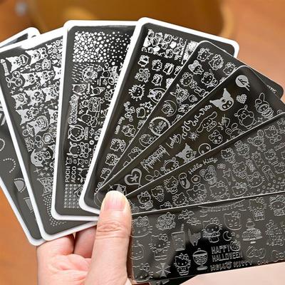 15 cartoon kt cat nail plate with a backboard newer nail tem