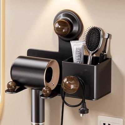 Wall-Mounted Bathroom Hair Dryer Storage Rack, Stainless Ste