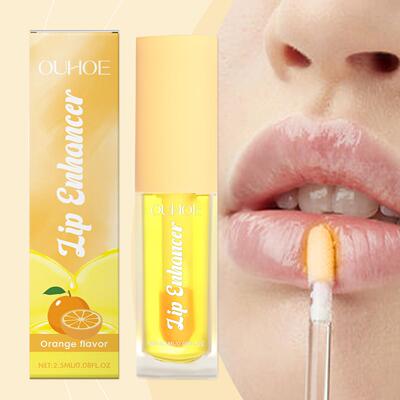 OUHOE Orange Nourishing Lip Oil - Gentle Moisturizing Care f