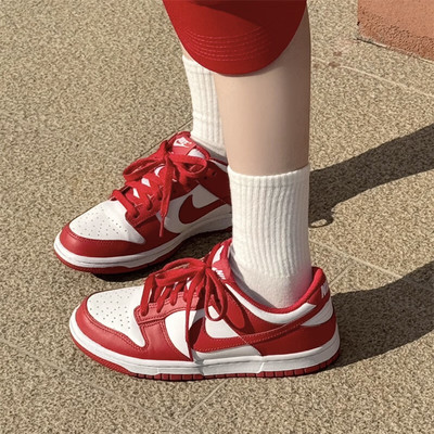 耐克大童DUNK低帮百搭皮面板鞋