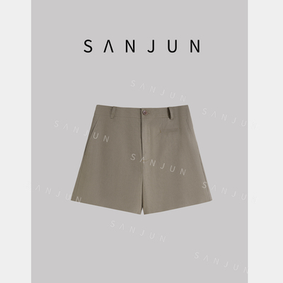 SANJUN【书韵】时尚百搭高腰显瘦A版短裤女 3122