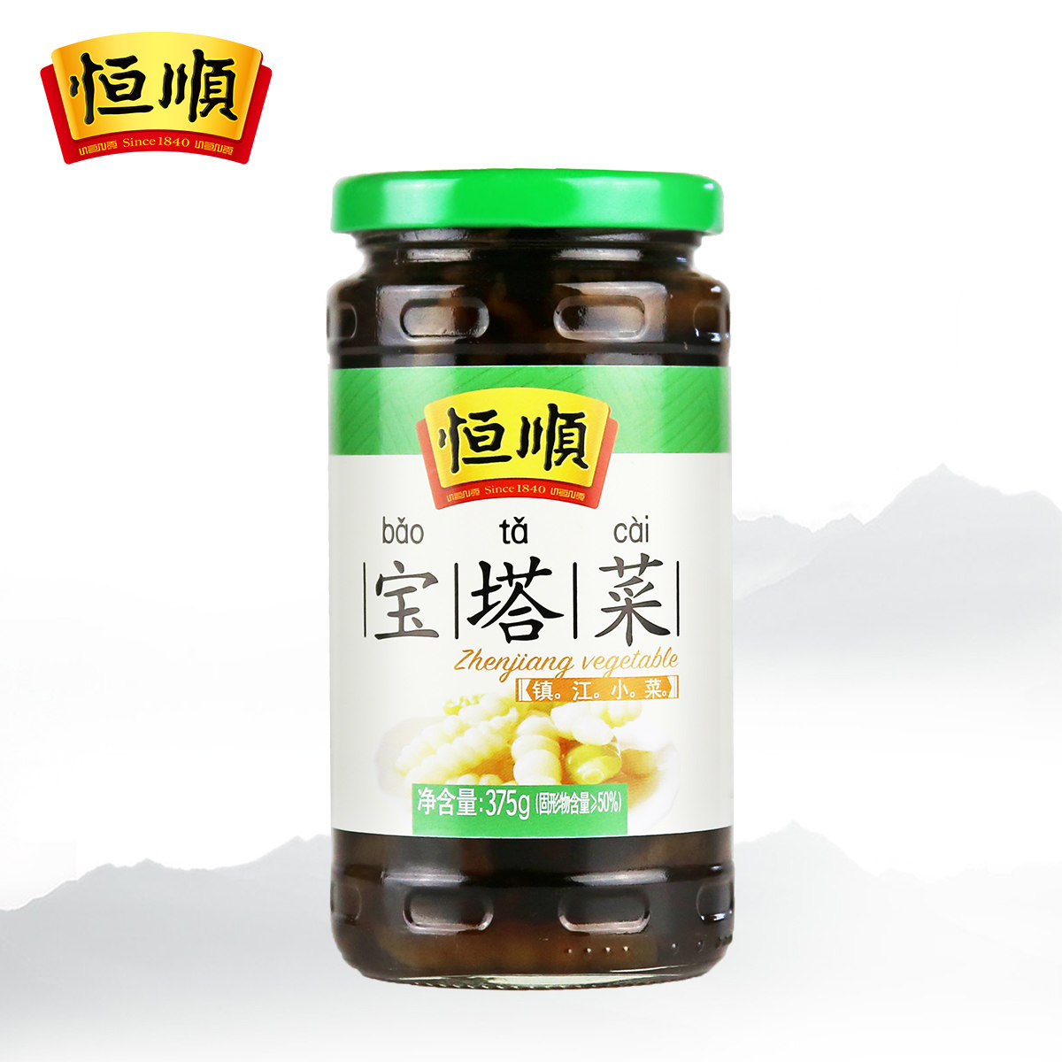 恒顺宝塔菜375g 江苏镇江特产 下饭小菜腌制泡菜酱菜榨菜