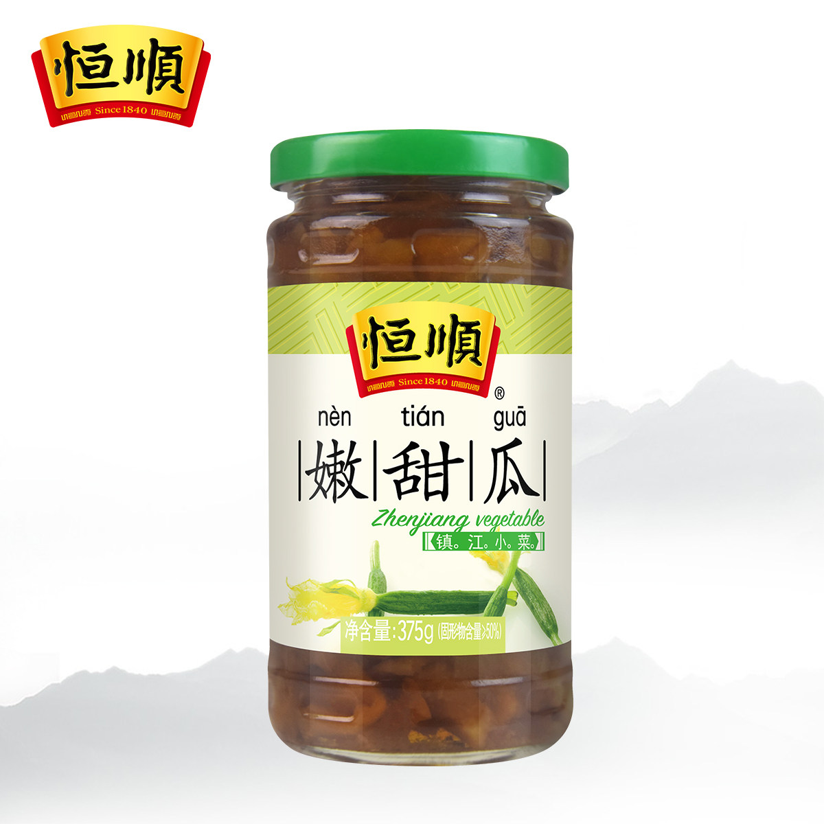 恒顺嫩甜瓜375g 酱菜 咸菜 腌制泡菜 下饭小菜 榨菜 镇江特产