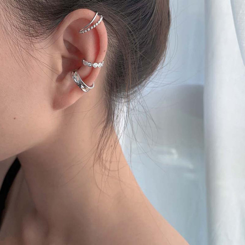 LISM 3Pcs/Set 925 Sterling Silver Korean Design Zircon