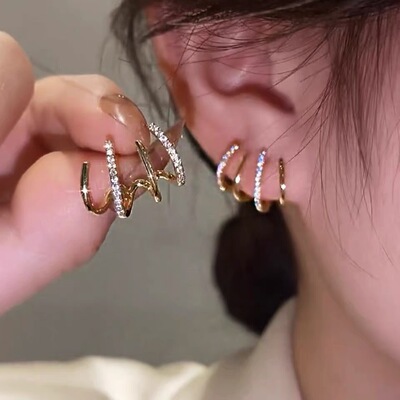 Korean Earing Claw Ear Hook Clip Earrings for Women