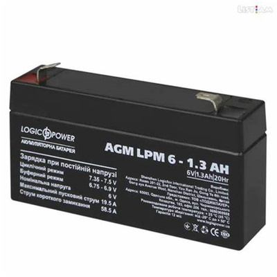 LOGICPOWER蓄电池AGMLPM6-1.36V