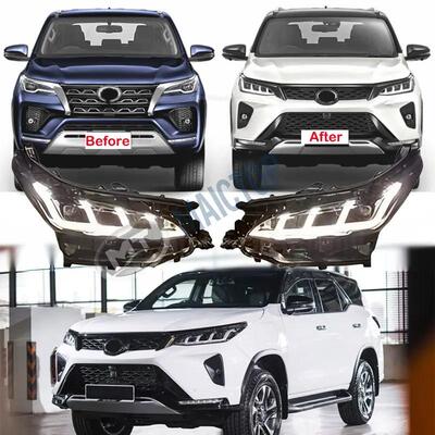 适用于2020-2023年款丰田fortuner穿越者奔跑者四眼改装大灯