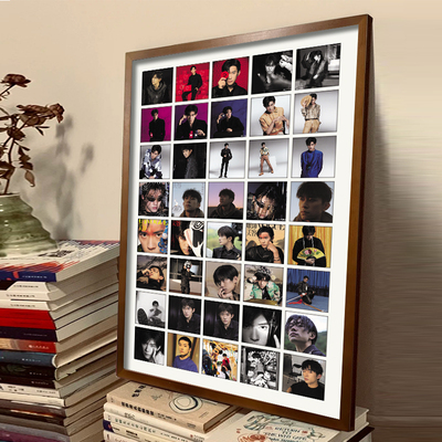 易烊千玺九宫格周边海报装饰画定制生日礼物照片打印客厅墙壁沙发