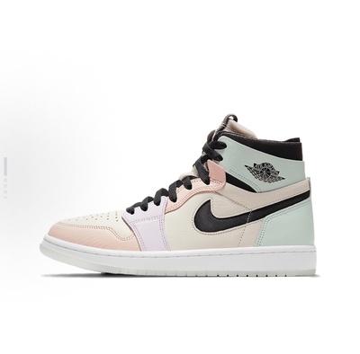 Jordan Air Jordan 1高帮 复古篮球鞋 女款 粉绿紫CT0979-101