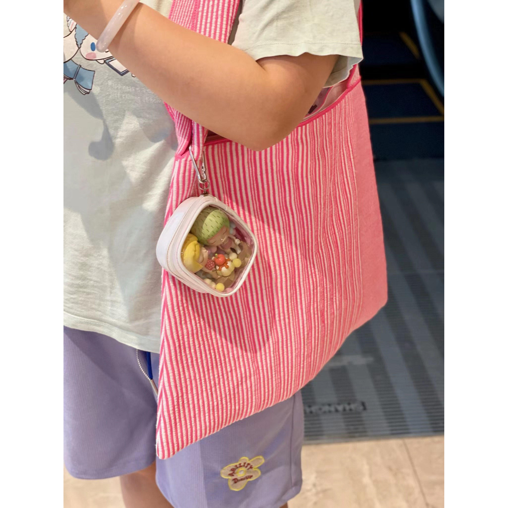 「孤品捡漏」KNITFANATICS帆布编针织手提单肩包女包特价清仓