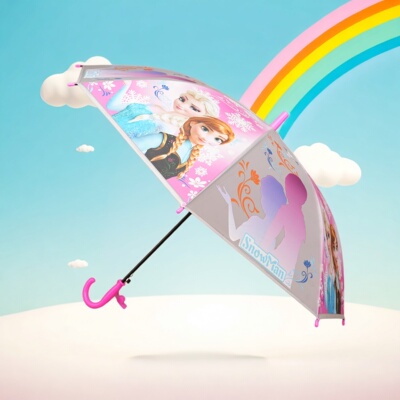 新款可爱儿童上学防晒雨伞