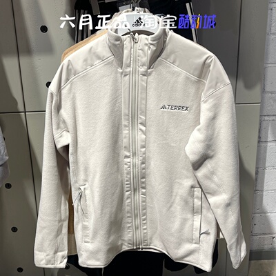 阿迪达斯男户外抓绒保暖外套