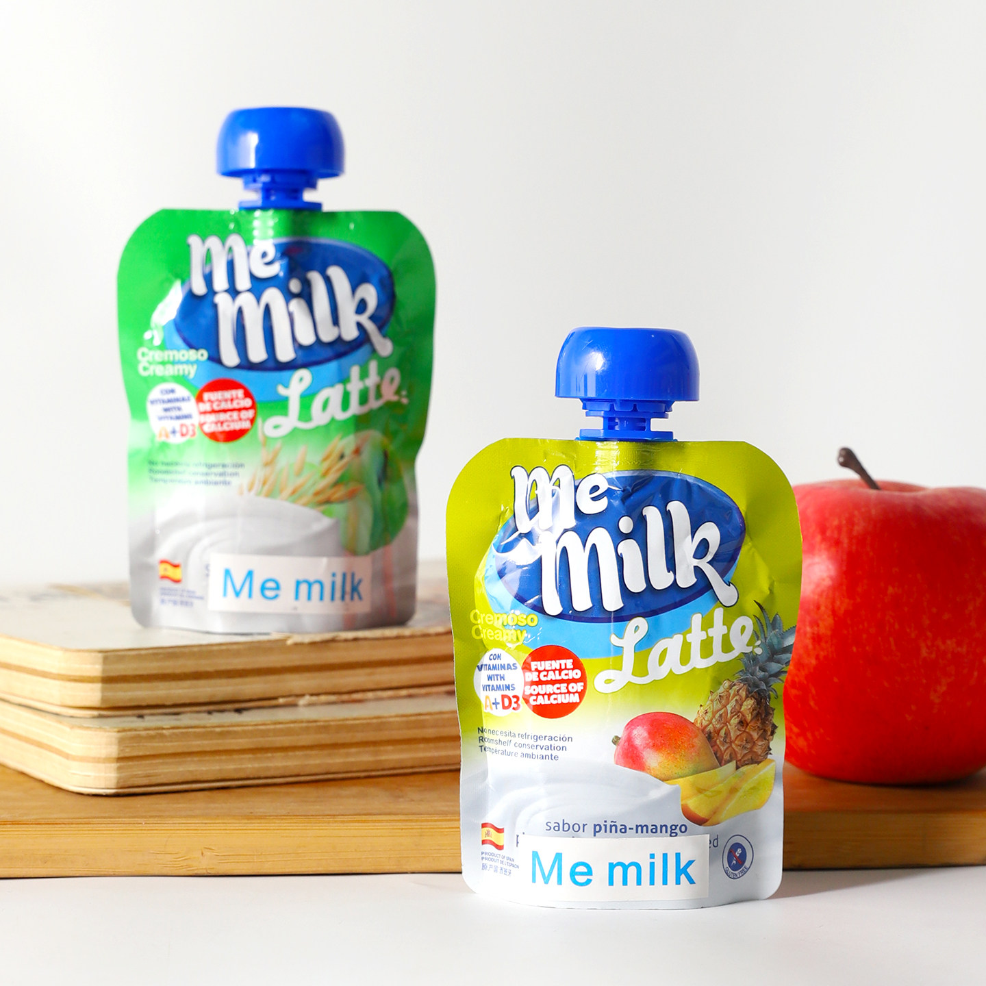 西班牙进口Memilk美妙可菠萝芒果苹果燕麦味含乳饮料早餐奶饮品