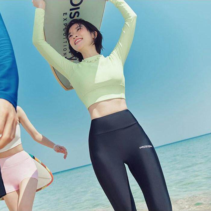 韩国泳衣女2025新款长袖长裤防晒速干分体保守显瘦冲浪游泳潜水服
