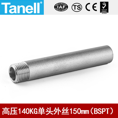 单头管外丝BSPTtanell高压304